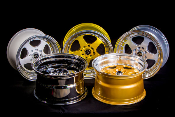 JNC010 Gold Machined Lip | JNC Wheels | custom wheels collection